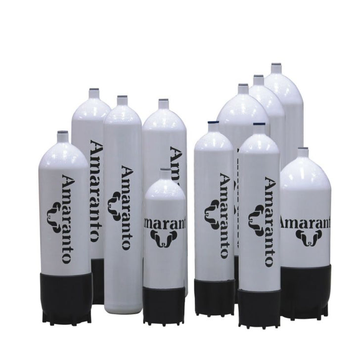 Steel Cylinder c/w Rubber Boot & MDE International Valve – Lambay Diving